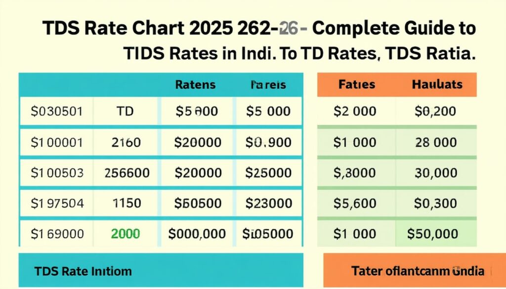 TDS Rate Chart 2025-26: Complete Guide to TDS Rates in India ...